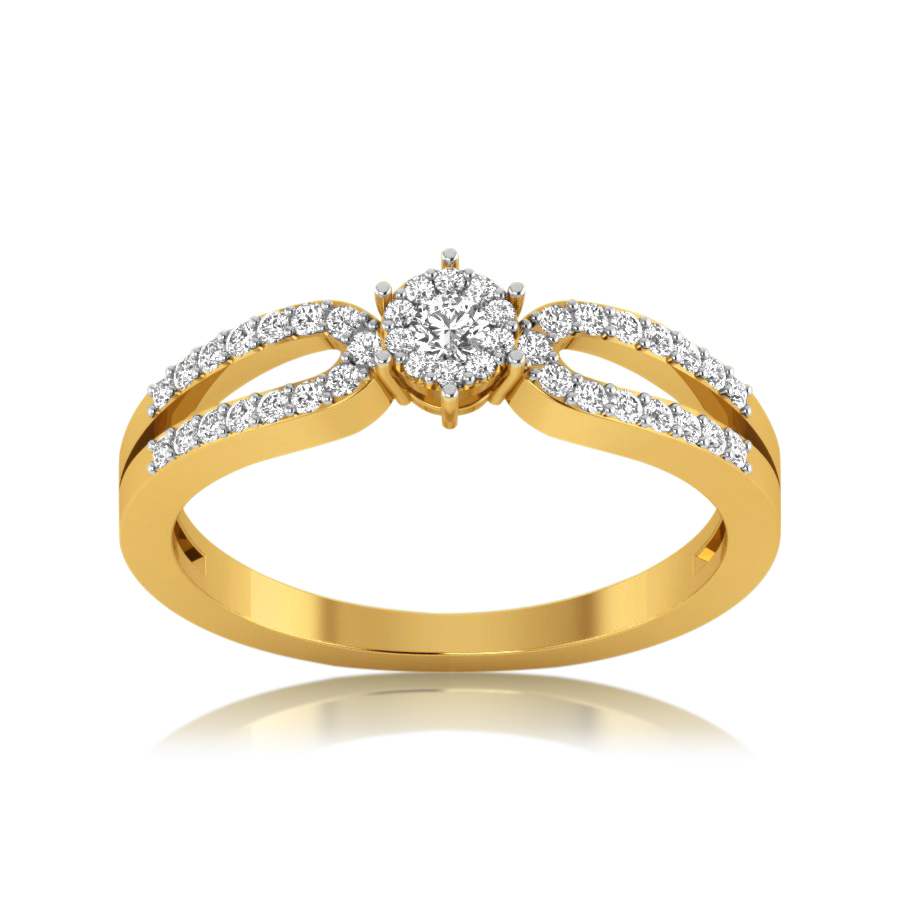 Buy Dazzling Two Layered Ring | kasturidiamond