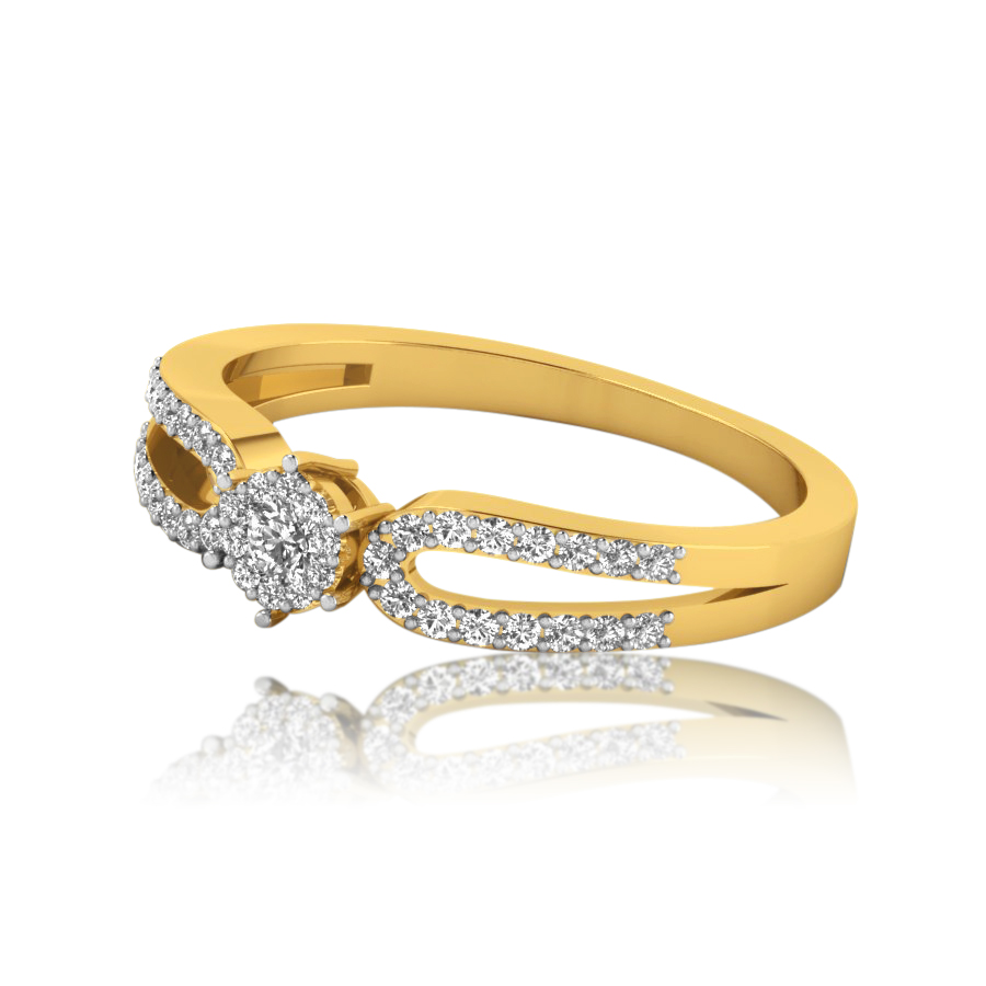 Buy Dazzling Two Layered Ring | kasturidiamond